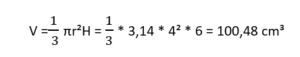 Kūgis ir kūgio tūris, kūgio tūrio formulė - Matematikos Guru