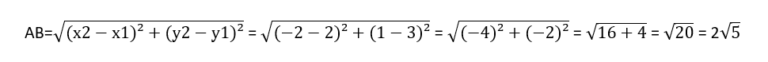 Atstumas tarp koordinačių plokštumos taškų | MatematikosGURU